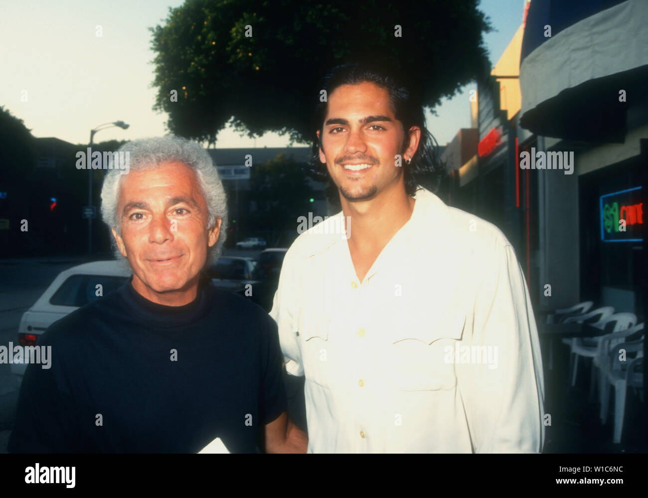 Westwood, California, USA 28th July 1994 Publicist Joe Sutton and son ...