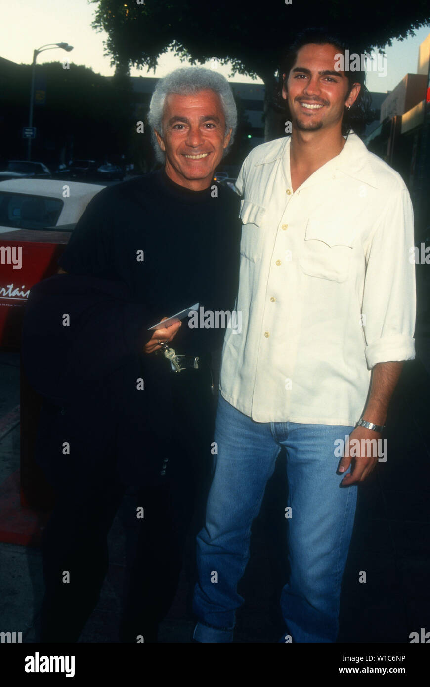 Westwood, California, USA 28th July 1994 Publicist Joe Sutton and son ...