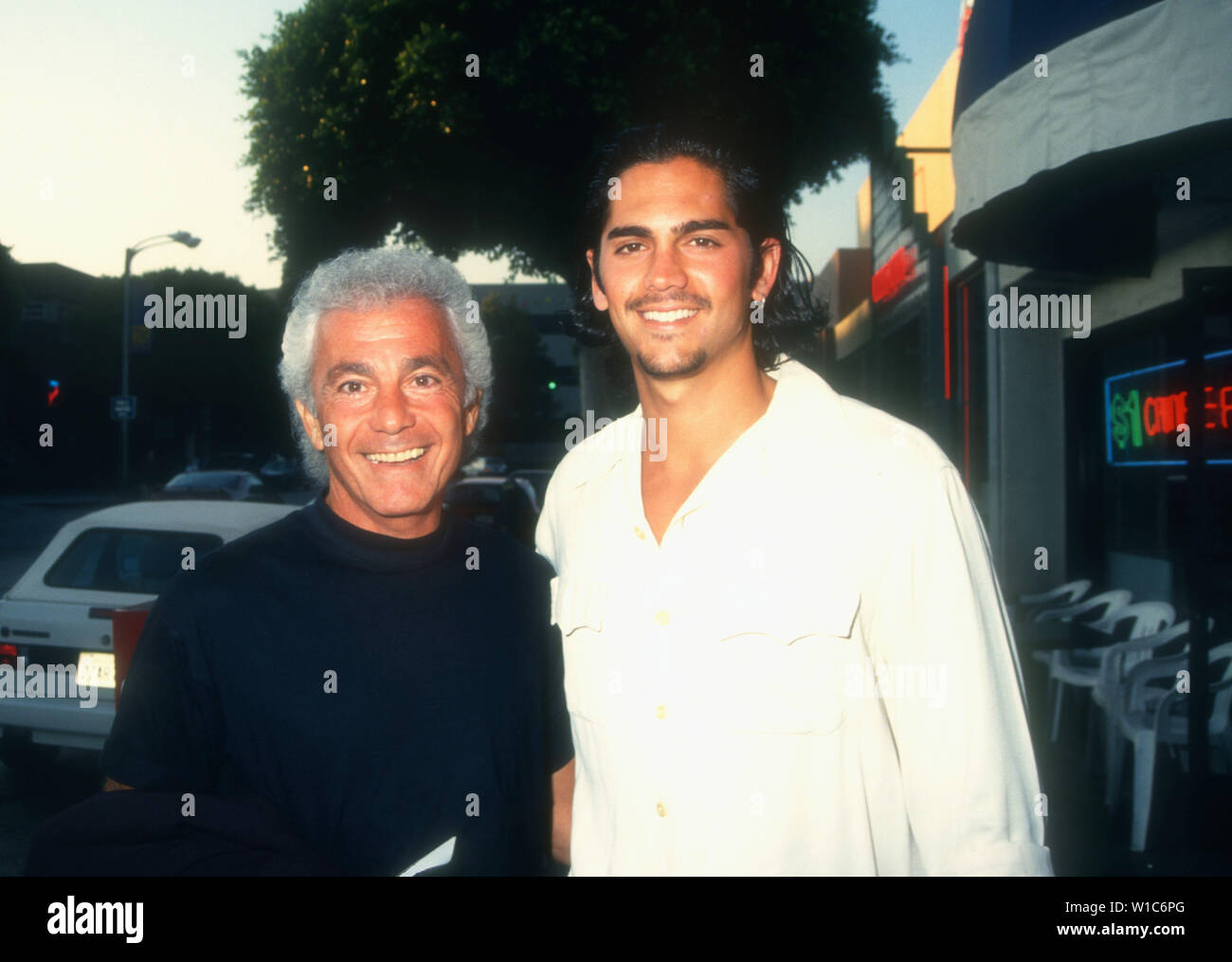 Westwood, California, USA 28th July 1994 Publicist Joe Sutton and son ...