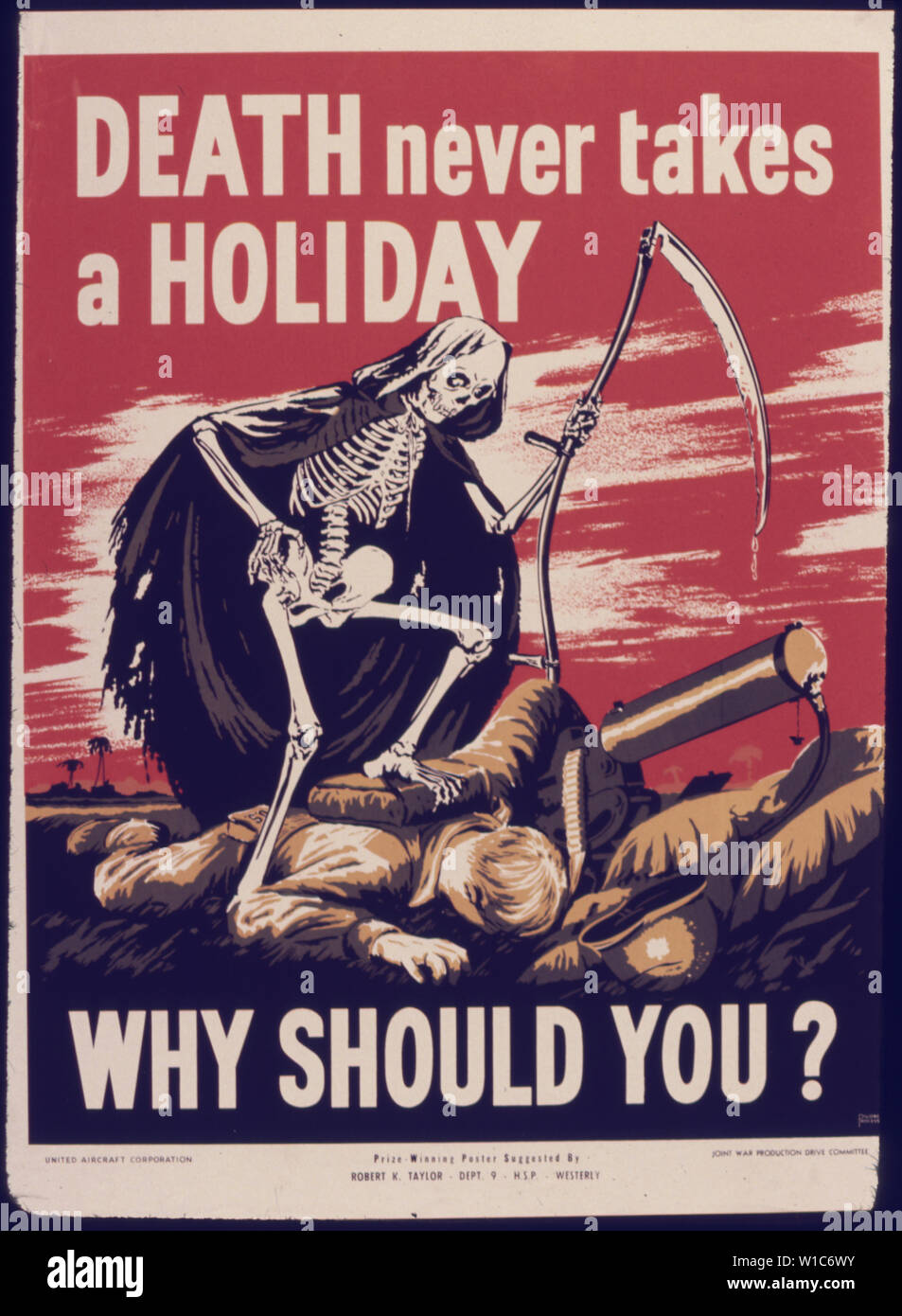 Death never takes a Holiday. Why should You Stock Photo - Alamy
