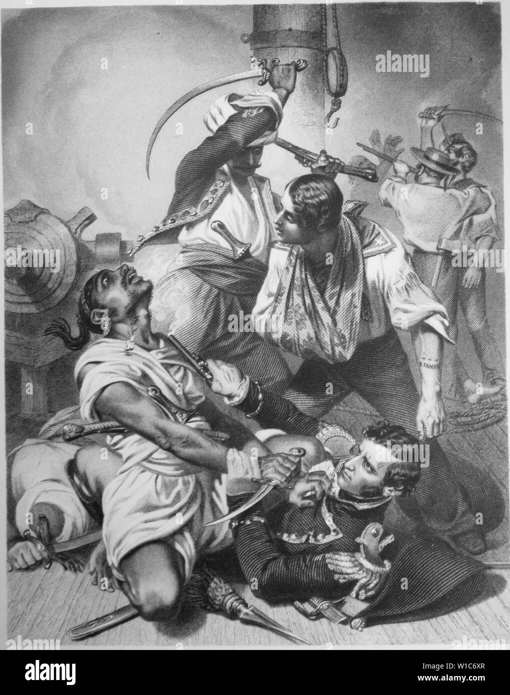 Decatur's Conflict with the Algerine at Tripoli. Reuben James ...