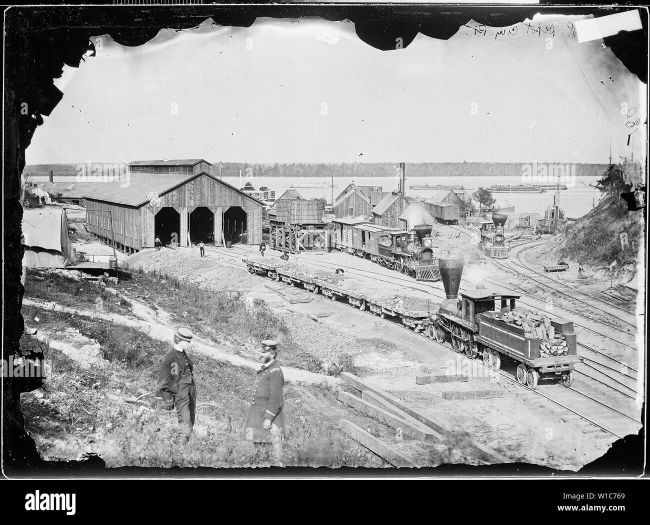 Depot, U.S. Military R.R., Va. (Engine House Stock Photo - Alamy