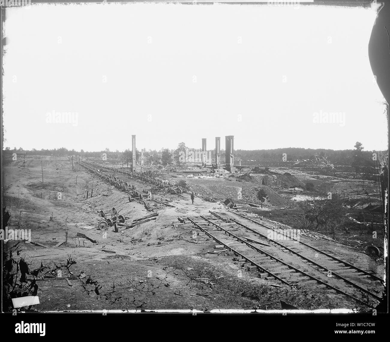 Destruction of Hood's ordnance train, Ga., 1864 Stock Photo - Alamy