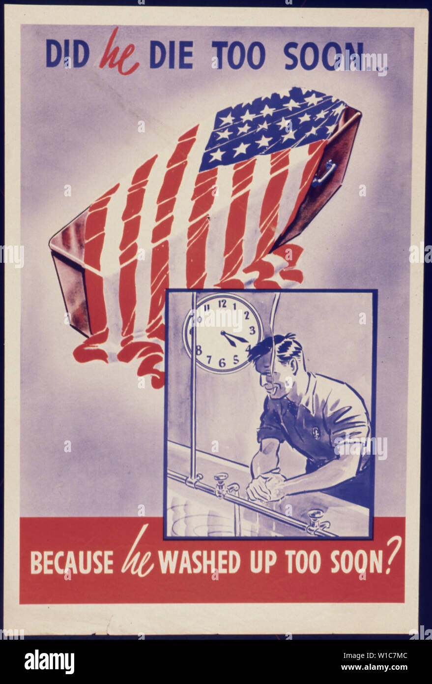 Did he die too soon... because he washed up too soon Stock Photo - Alamy