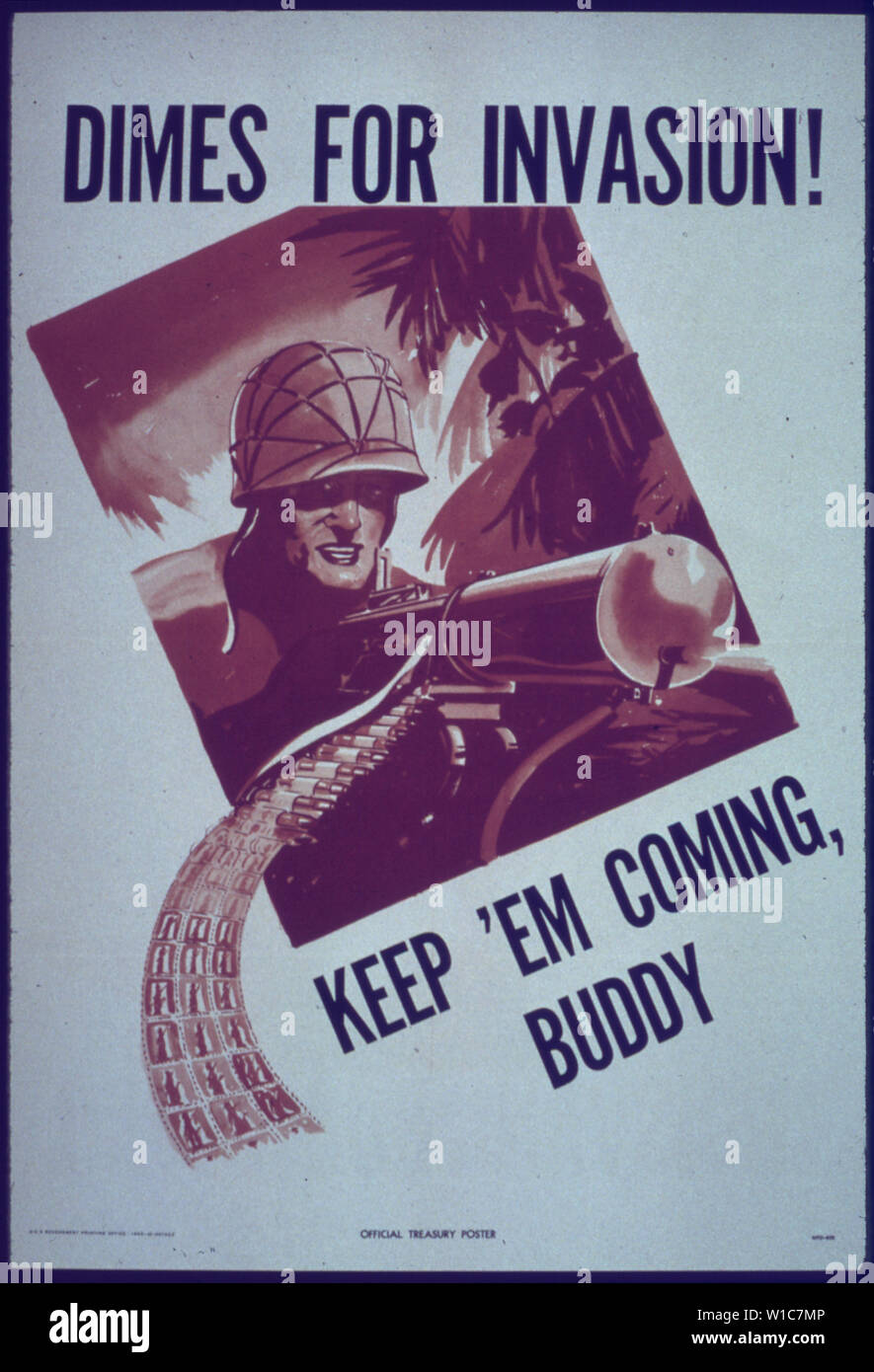 Dimes for Invasion! Keep'em Coming Buddy Stock Photo - Alamy