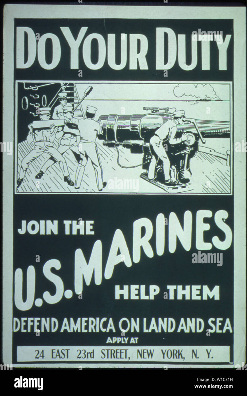 Do Your Duty. Join the U.S. Marines. Help Them Defend America on Land ...