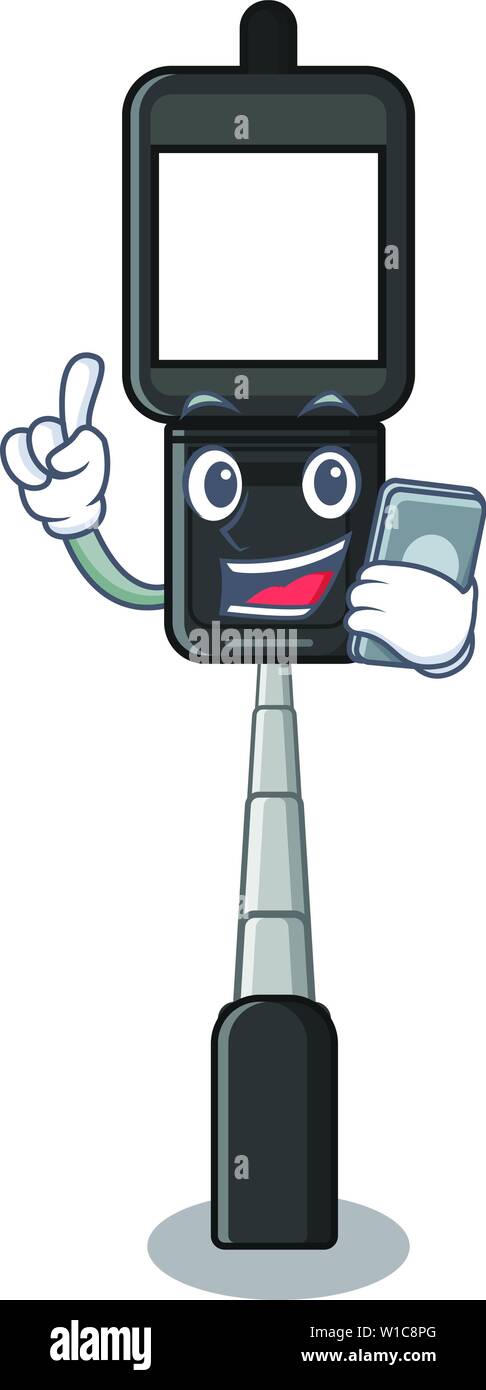 With phone cell phone holder in cartoon shape Stock Vector Image & Art ...