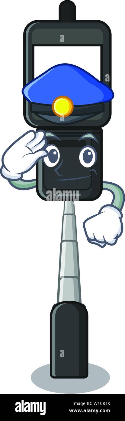 Police cell phone holder in cartoon shape Stock Vector Image & Art - Alamy