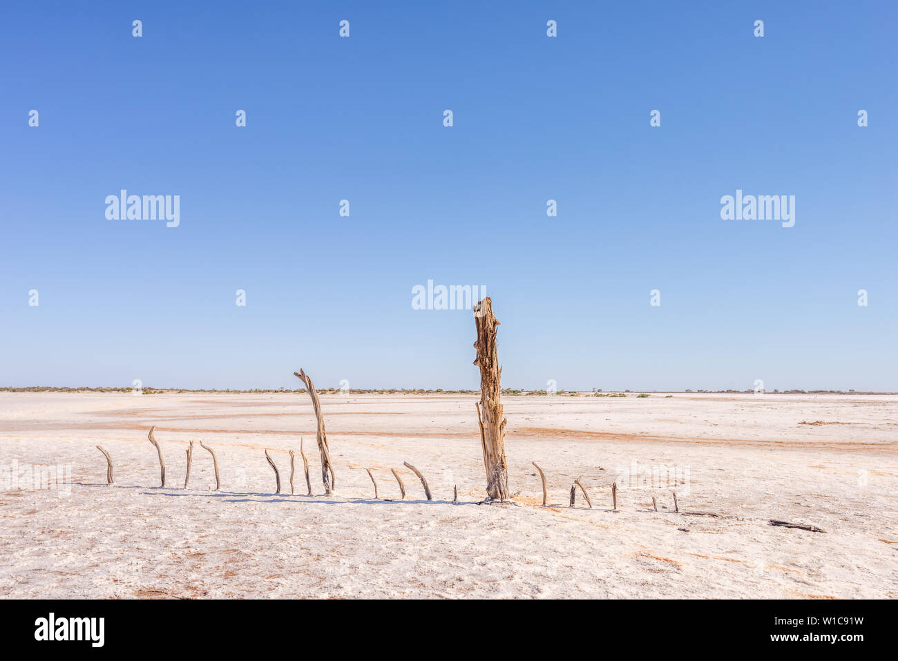 Lake Tyrrell Salt Lake Rural Victoria Australia Stock Photo - Alamy