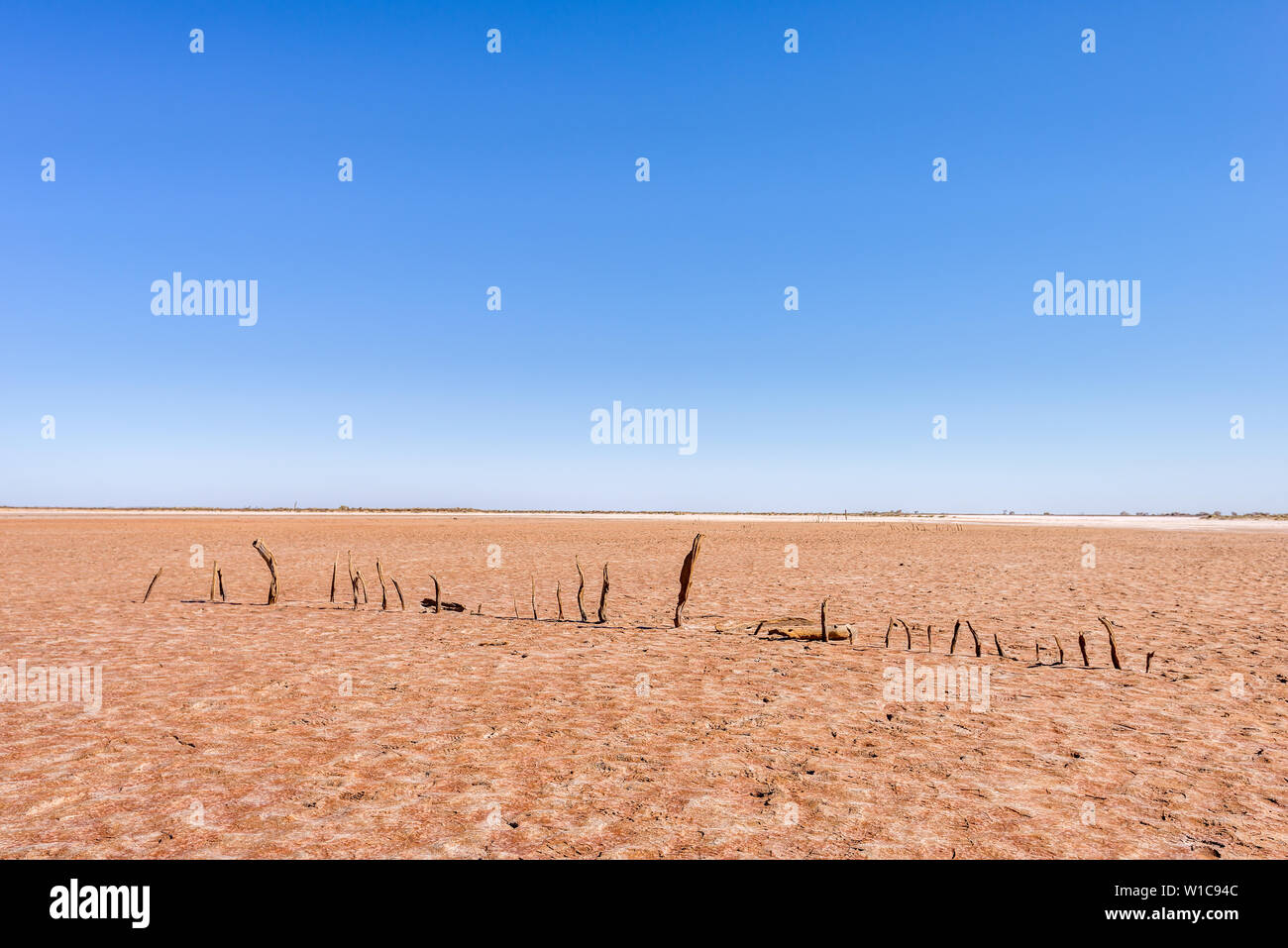 Lake Tyrrell Salt Lake Rural Victoria Australia Stock Photo - Alamy