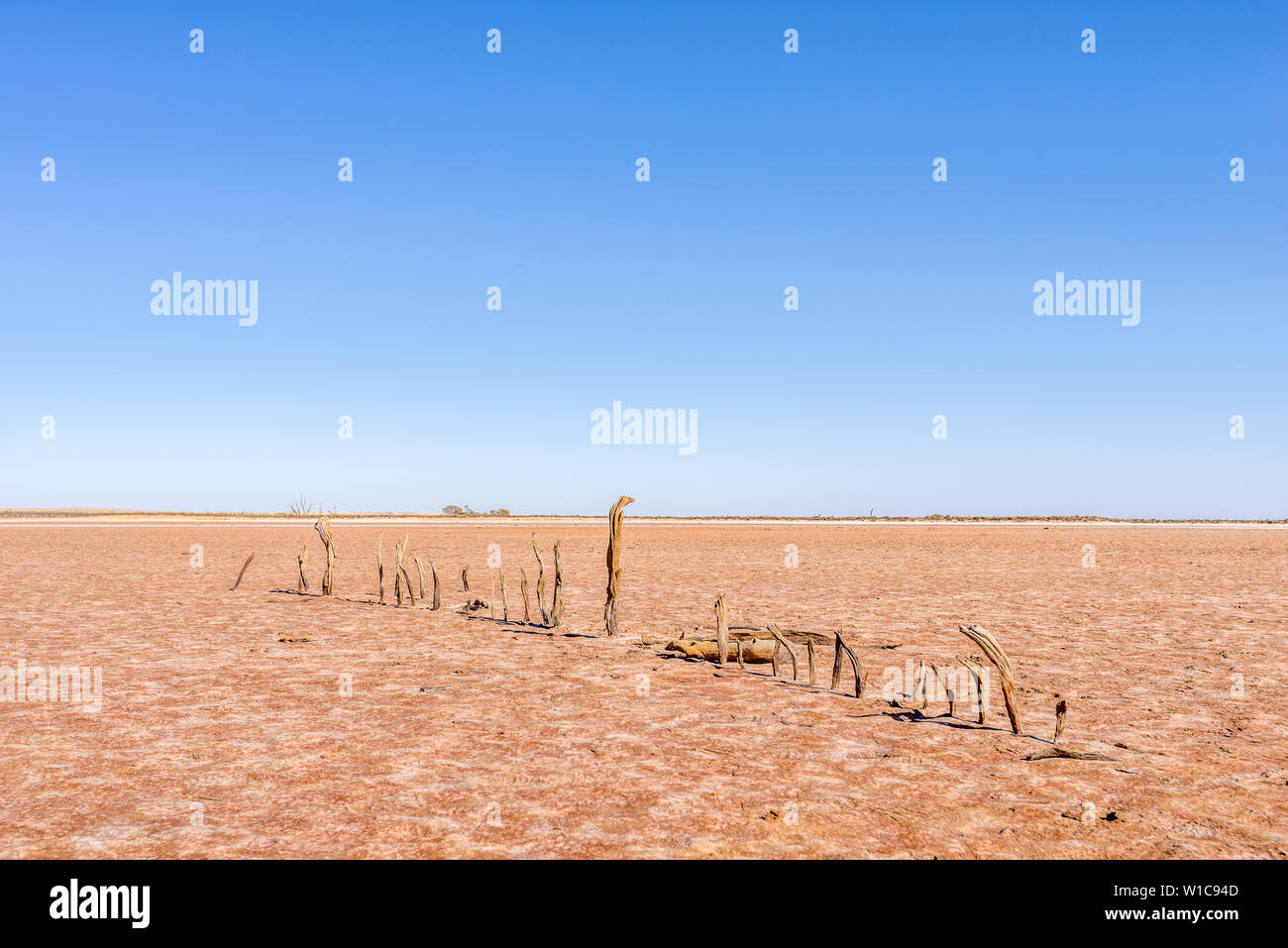 Lake Tyrrell Salt Lake Rural Victoria Australia Stock Photo - Alamy
