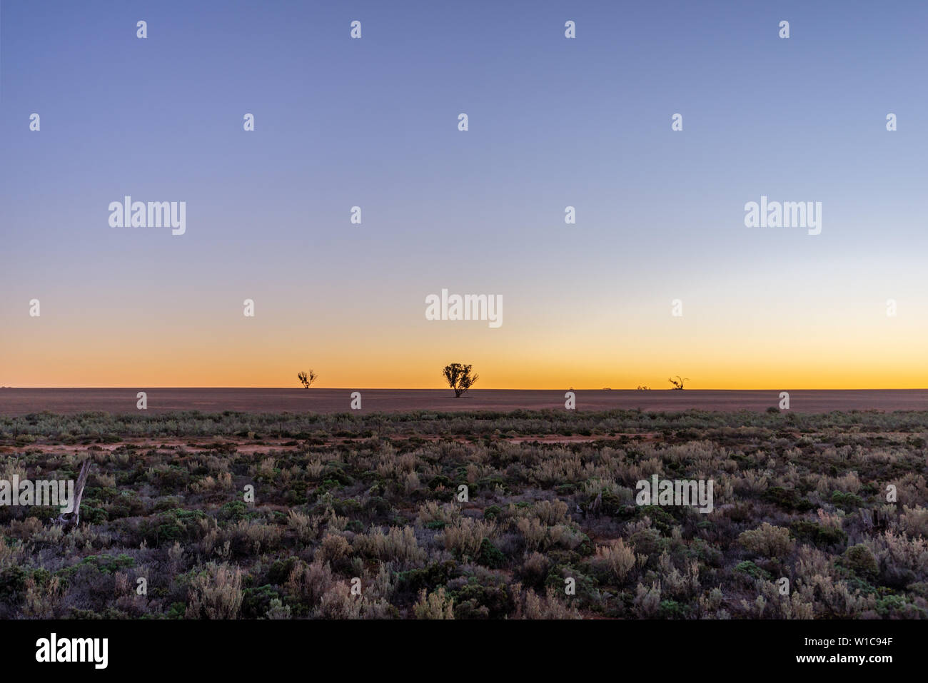 Rural Land Lake Tyrrell Salt Lake Rural Victoria Australia Stock Photo ...