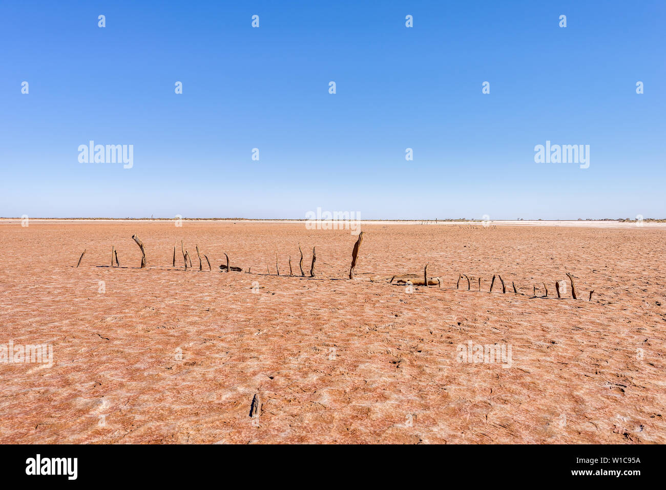 Lake Tyrrell Salt Lake Rural Victoria Australia Stock Photo - Alamy