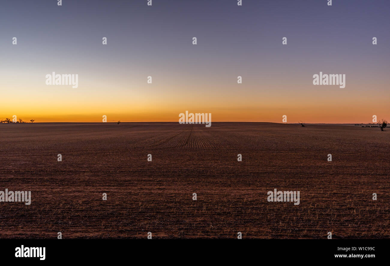 Rural Land Lake Tyrrell Salt Lake Rural Victoria Australia Stock Photo ...