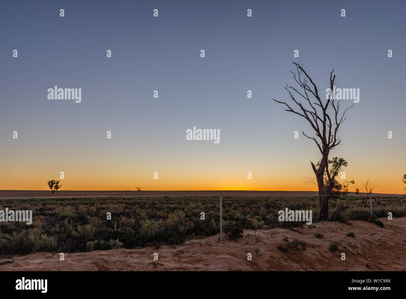 Rural Land Lake Tyrrell Salt Lake Rural Victoria Australia Stock Photo ...