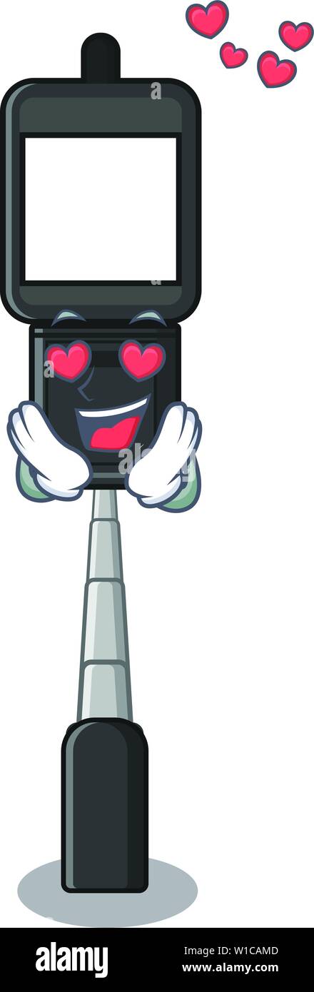 In love cell phone holder on a character Stock Vector Image & Art - Alamy