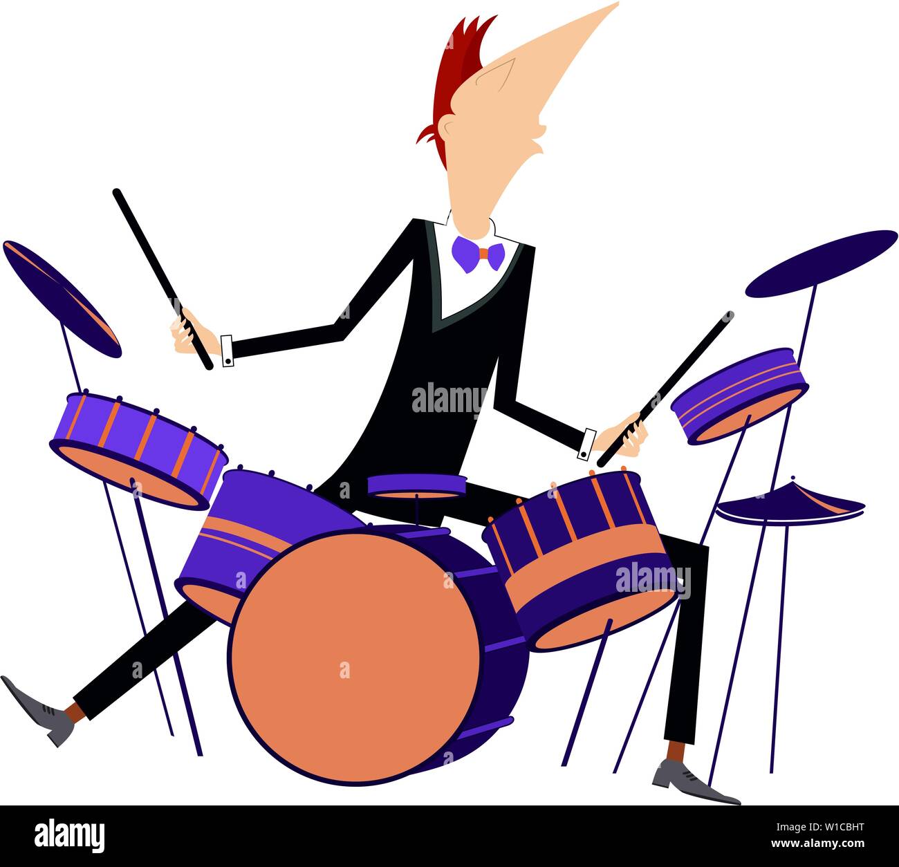Percussionist cartoon Stock Vector Images - Alamy