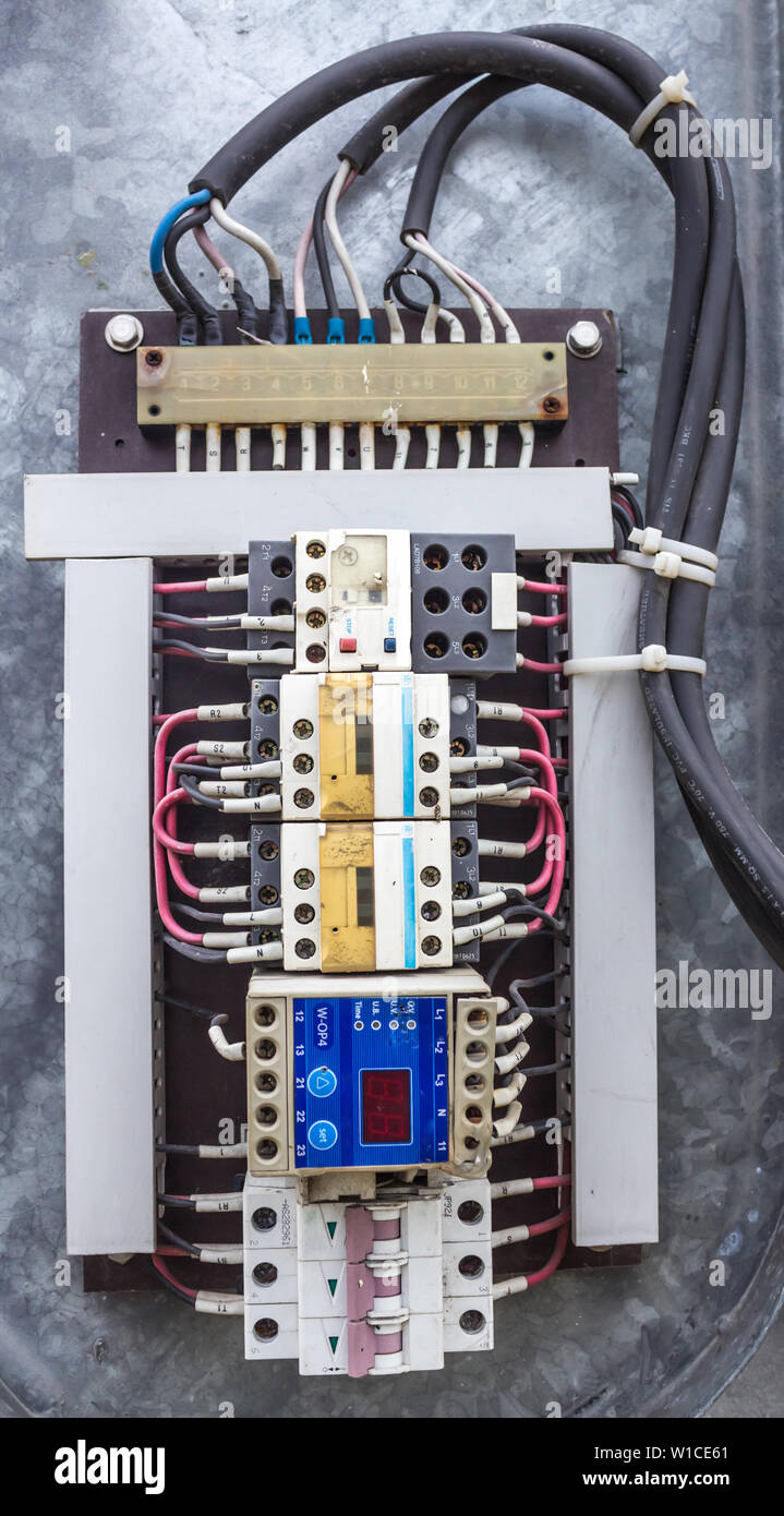 Old electrical cabinets Stock Photo - Alamy