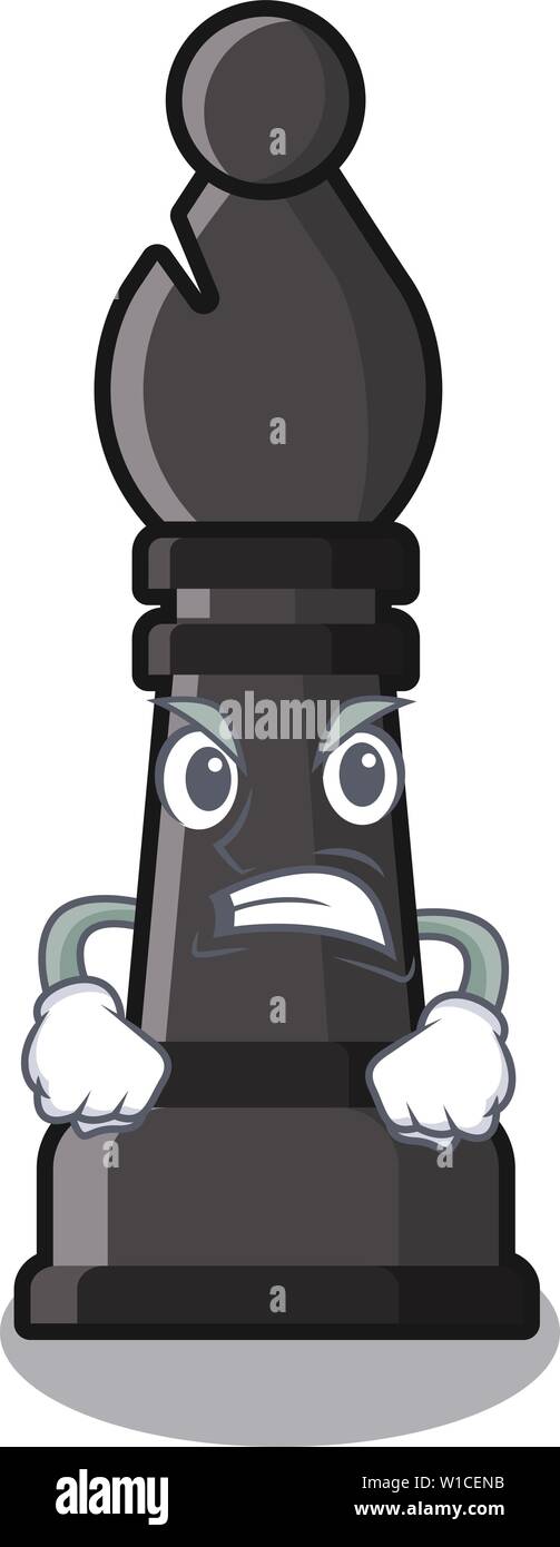 Angry bishop chess toys in character shape Stock Vector Image & Art - Alamy