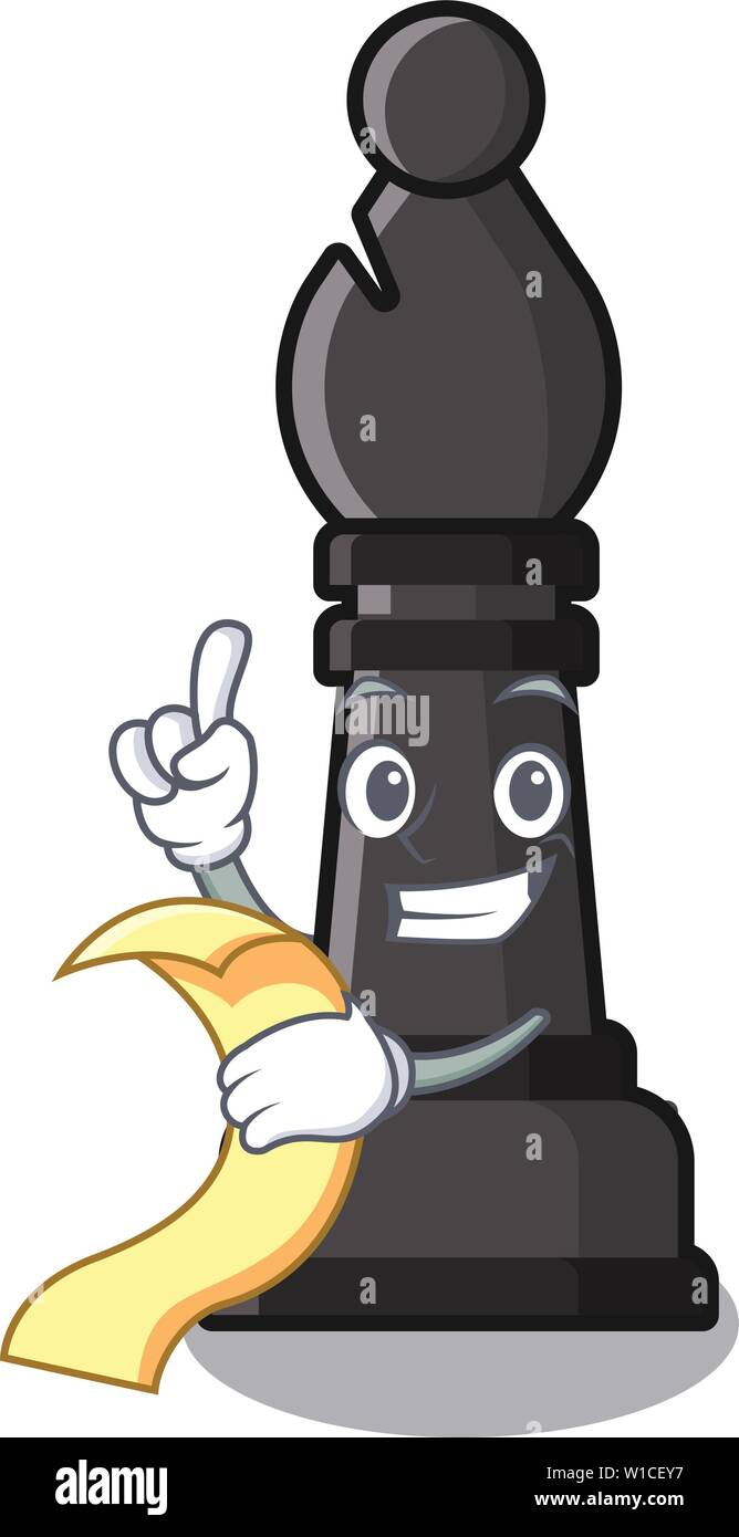 With menu bishop chess toys in character shape Stock Vector Image & Art ...