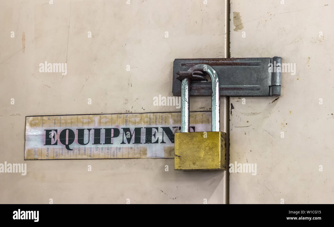Old lock Tool Storage Stock Photo - Alamy