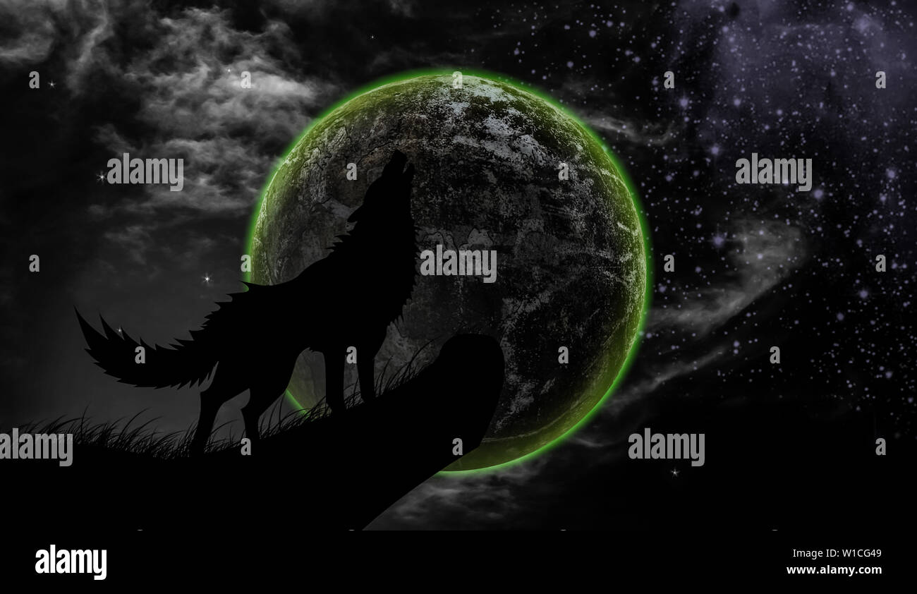 Wolf Howl Moon High Resolution Stock Photography and Images - Alamy