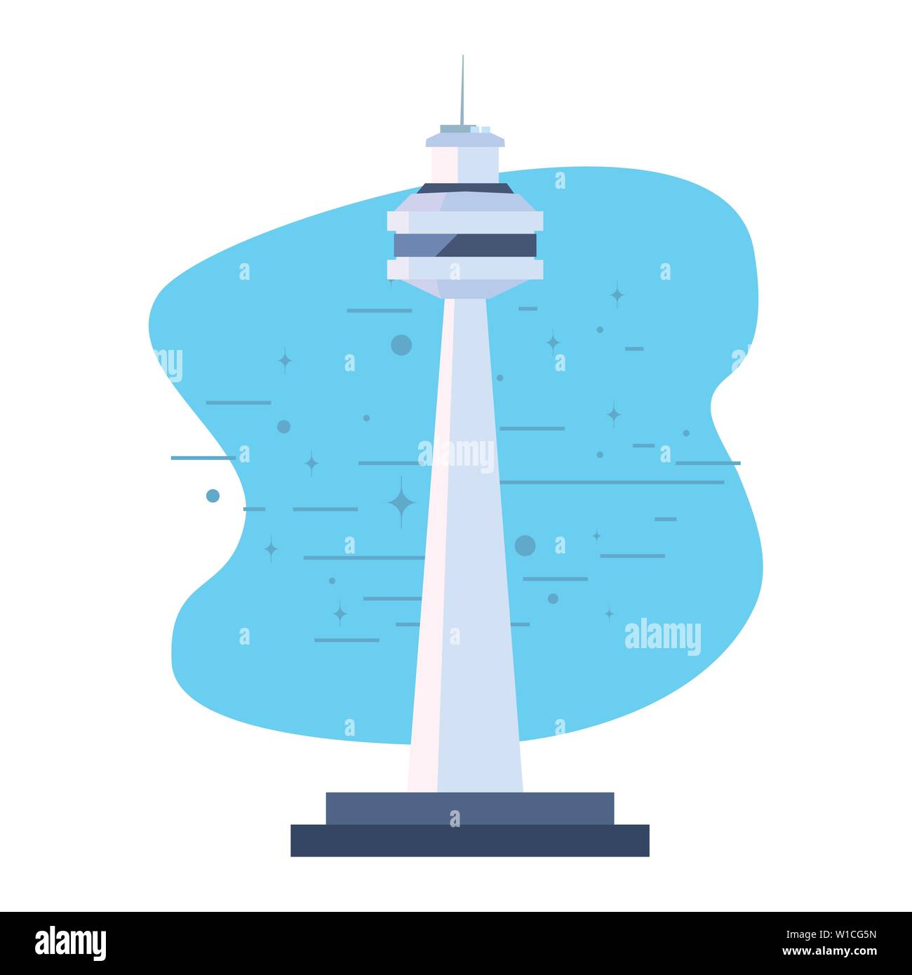 futuristic building urban tower icon vector illustration Stock Vector ...