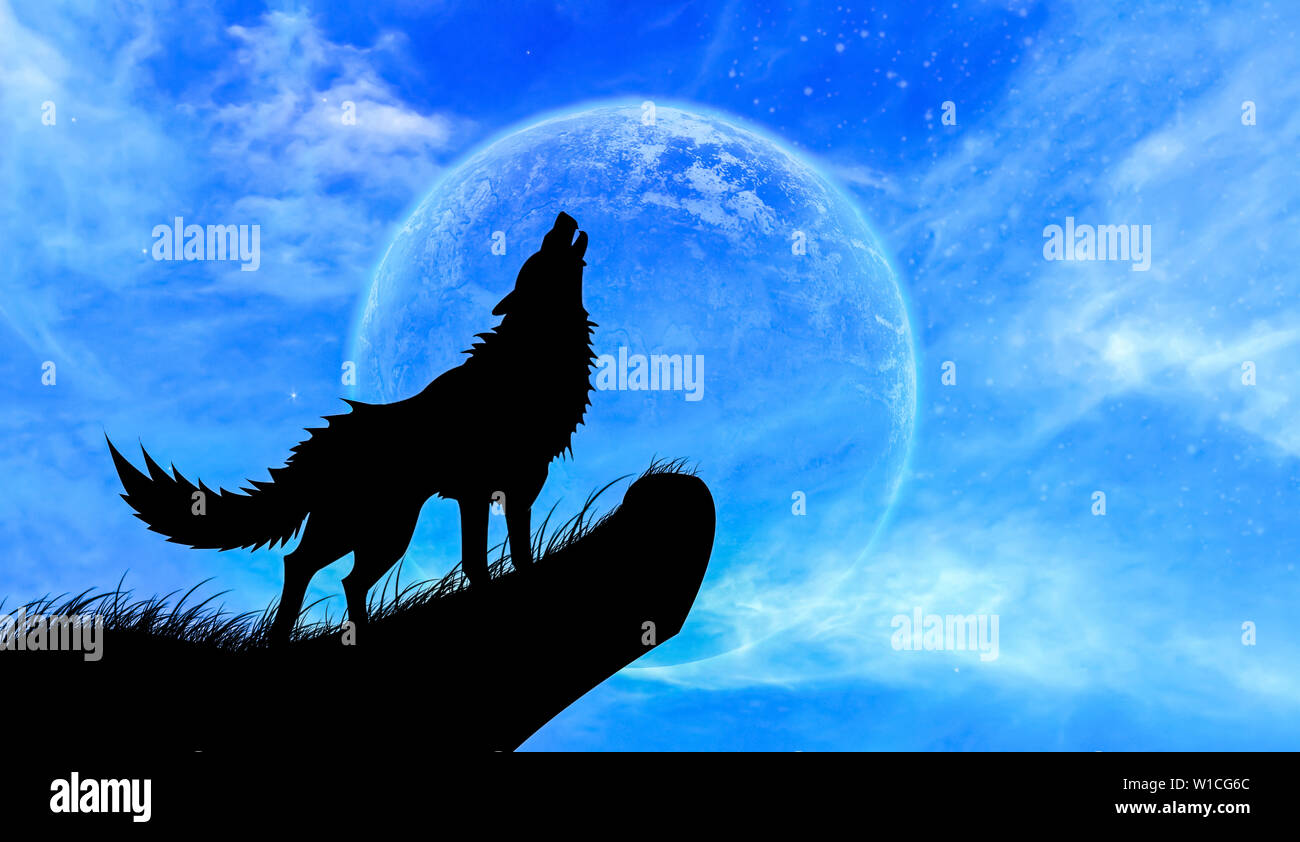 Wolf Howl Moon High Resolution Stock Photography and Images - Alamy