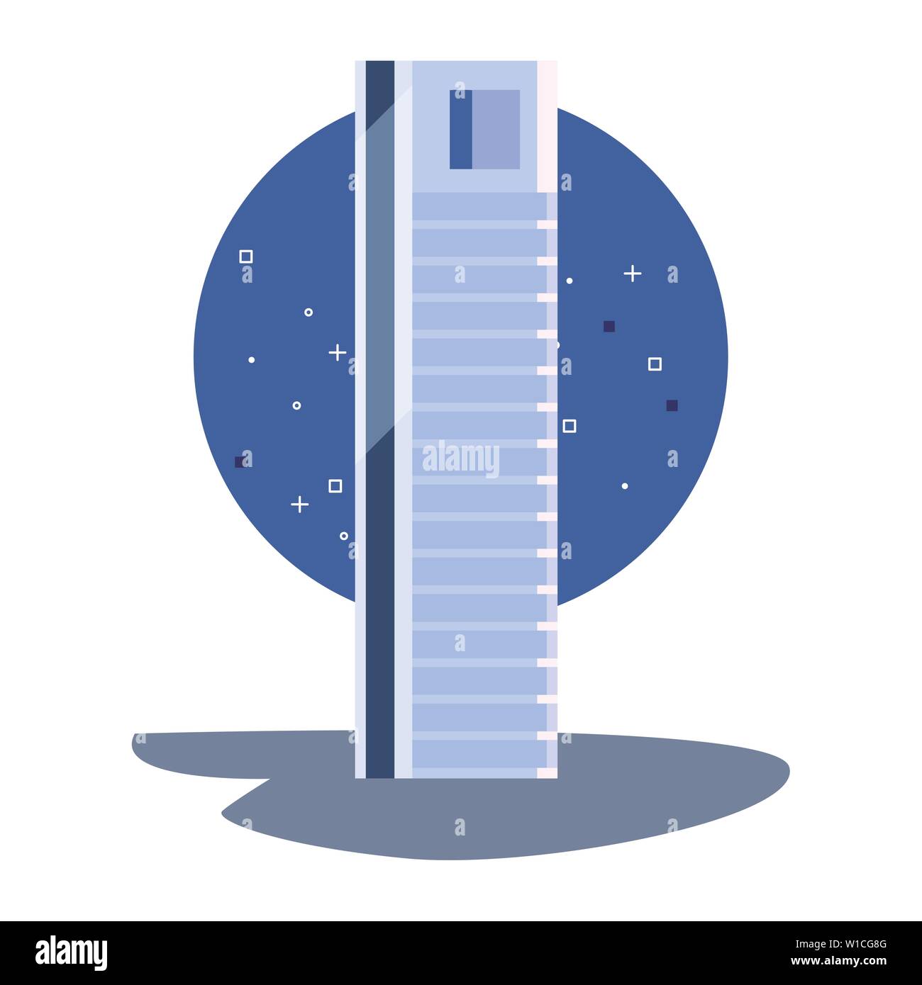 futuristic building urban tower icon vector illustration Stock Vector ...