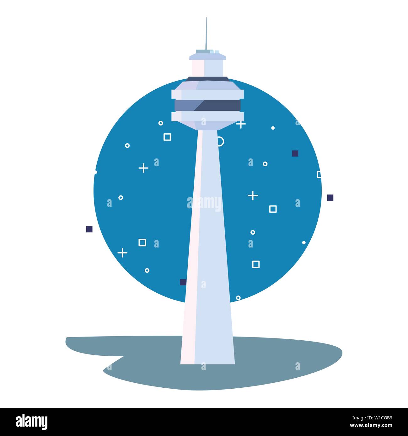 futuristic building urban tower icon vector illustration Stock Vector ...
