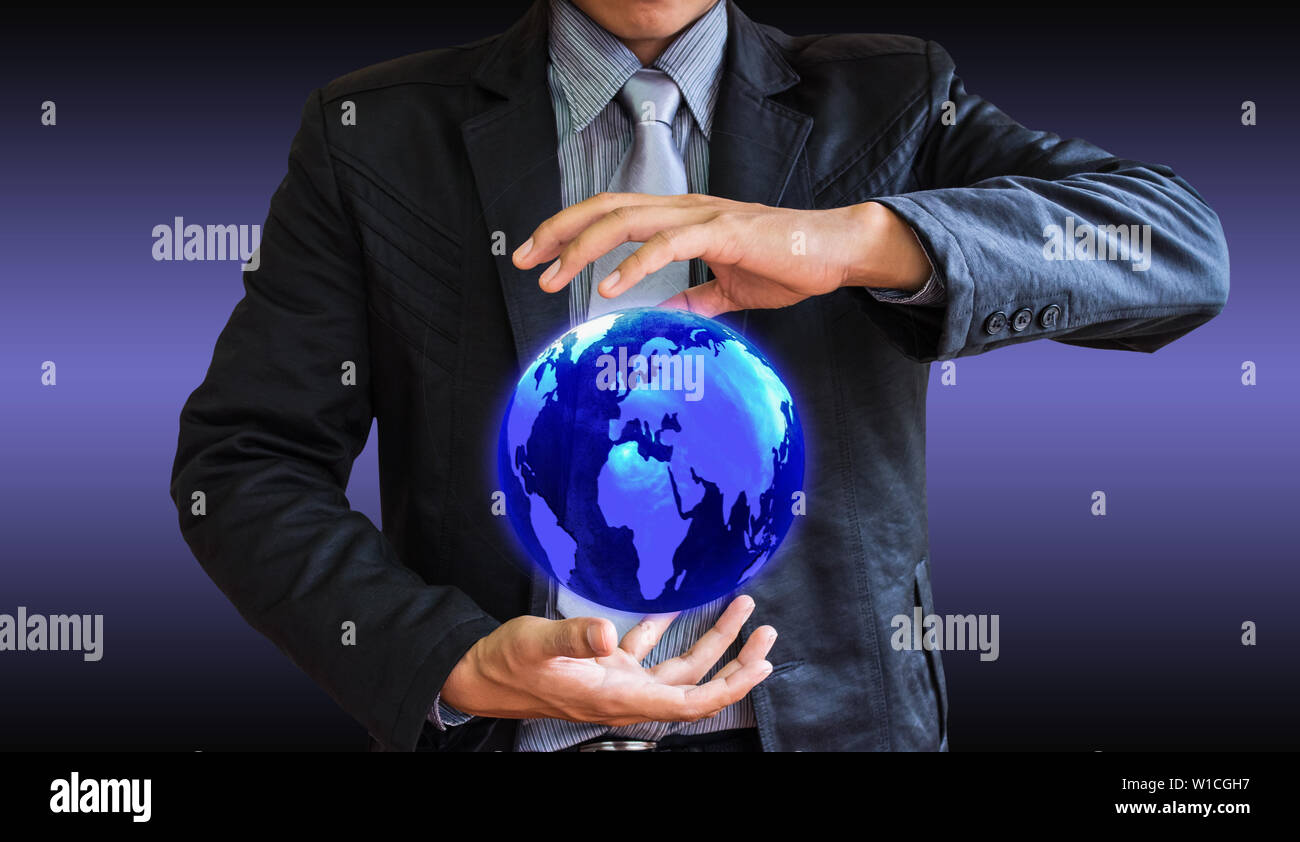 business man world Stock Photo - Alamy