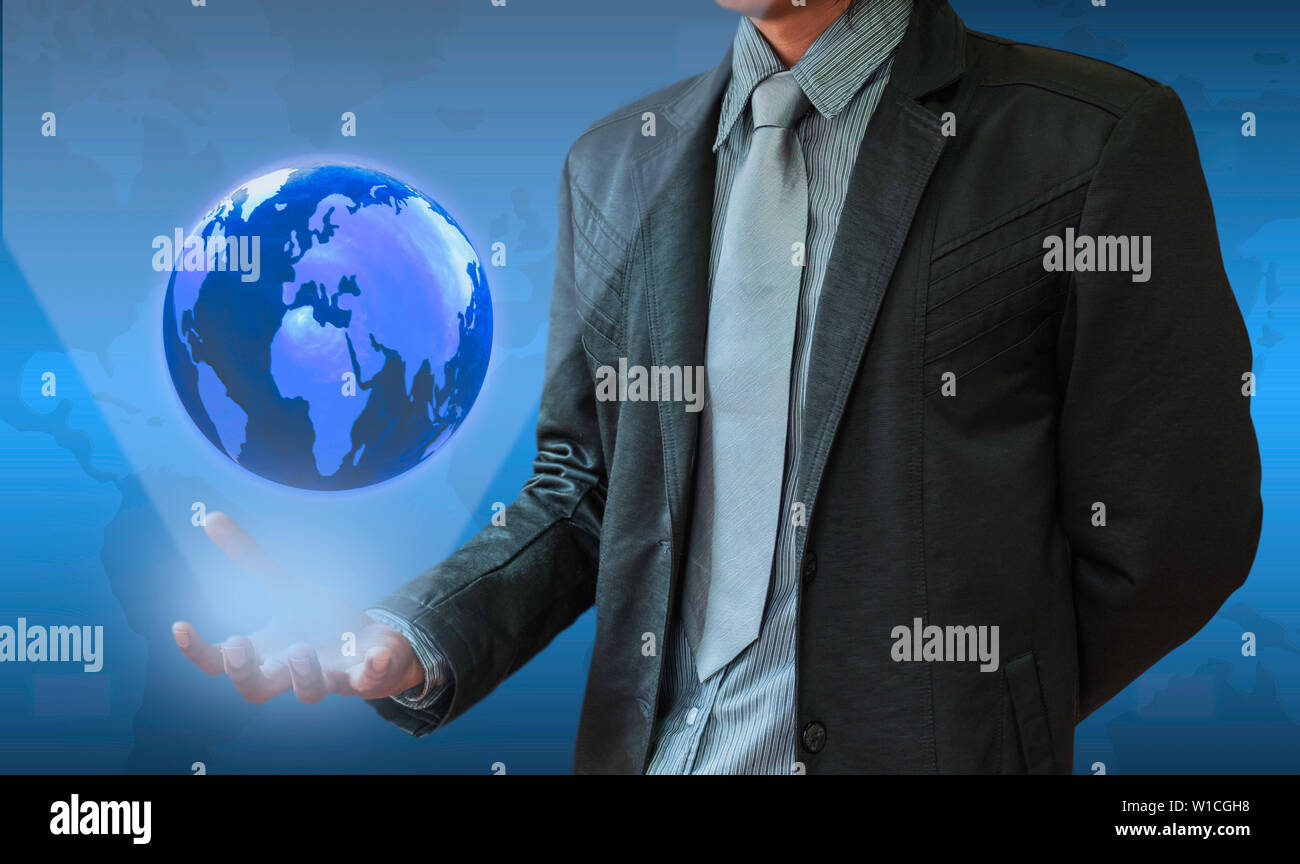 business man world Stock Photo - Alamy