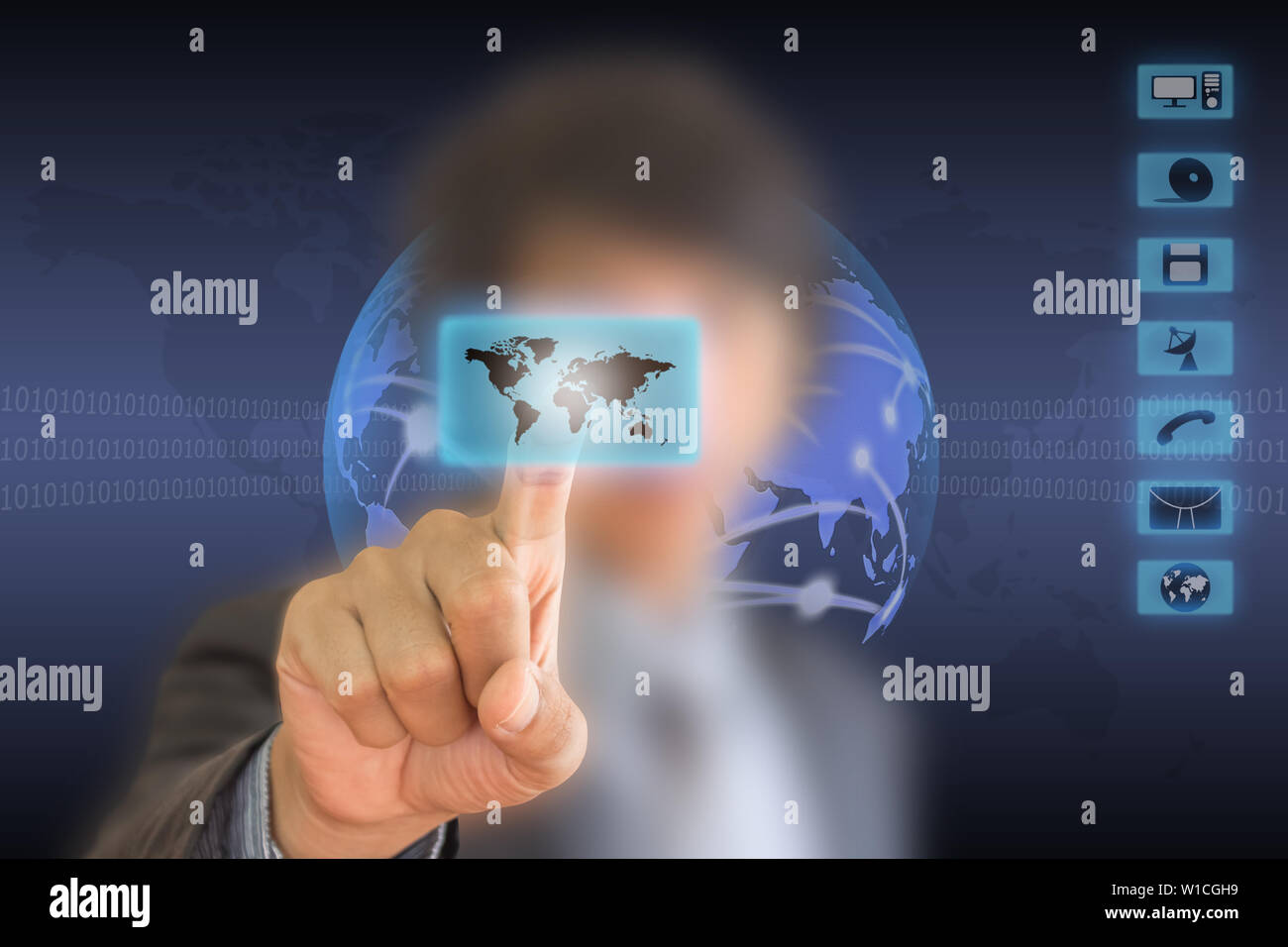 Digital virtual screen hi-res stock photography and images - Alamy