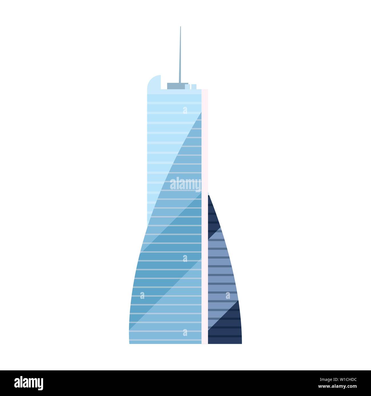 futuristic building urban tower icon vector illustration Stock Vector ...