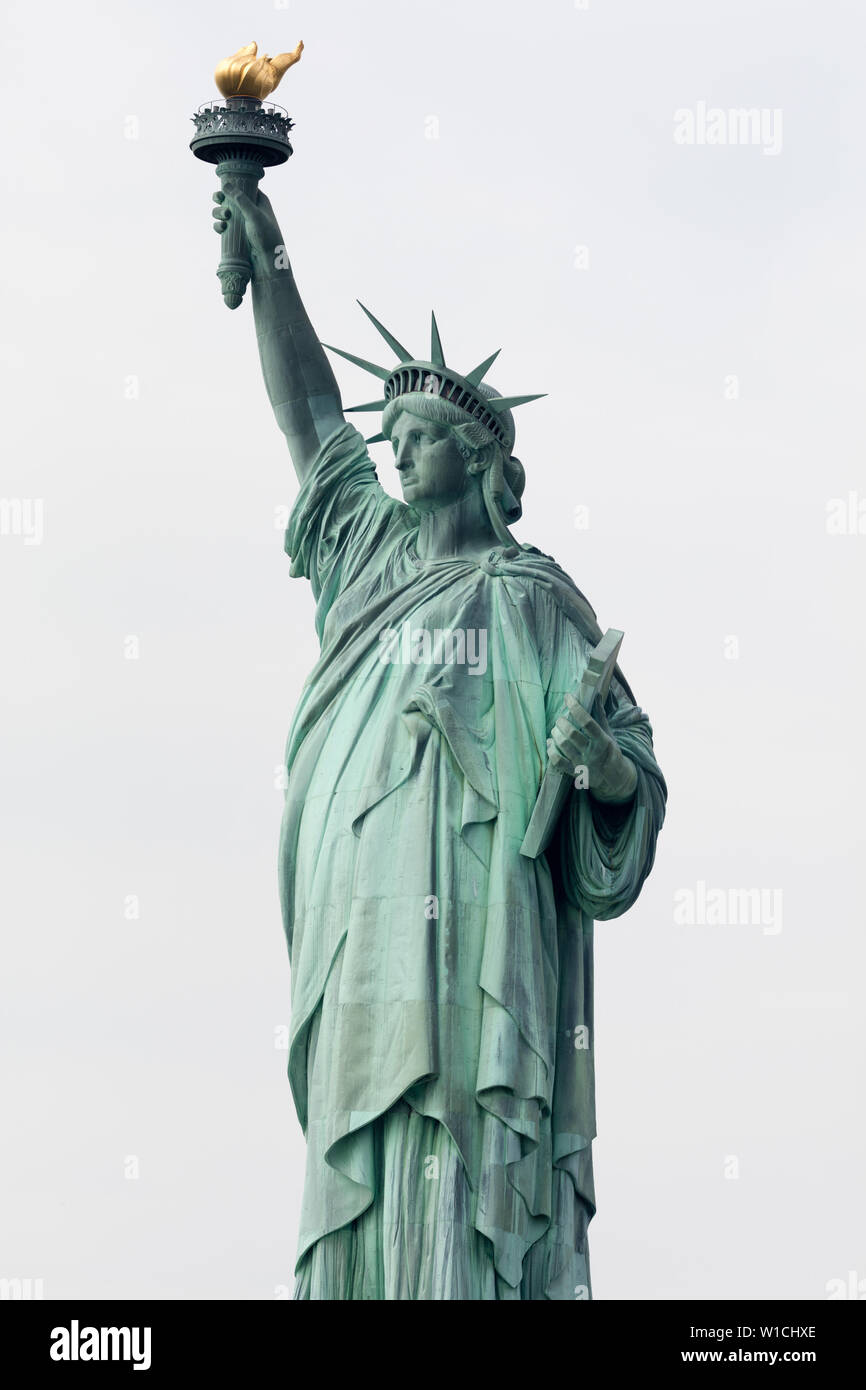 The Statue of Liberty is a colossal neoclassical sculpture on Liberty ...