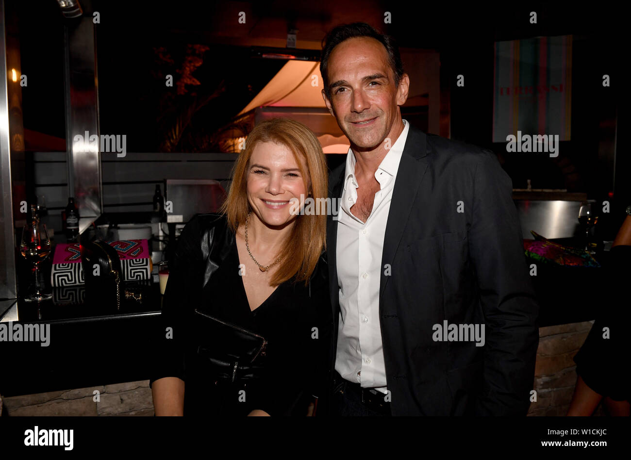 Munich, Germany. 01st July, 2019. The actress Silke Popp and the actor ...