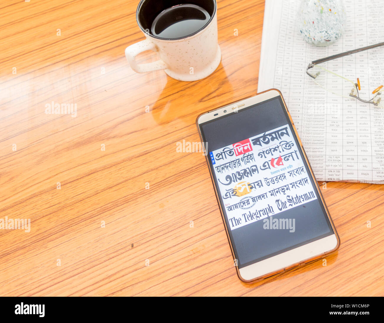 Bengali newspaper hi-res stock photography and images - Alamy