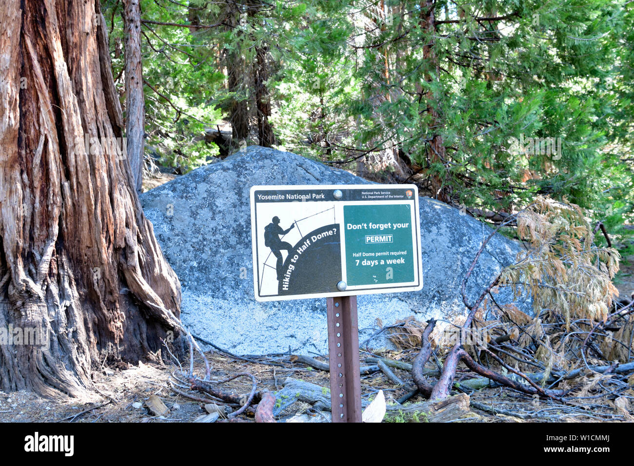 Half dome permit hi-res stock photography and images - Alamy