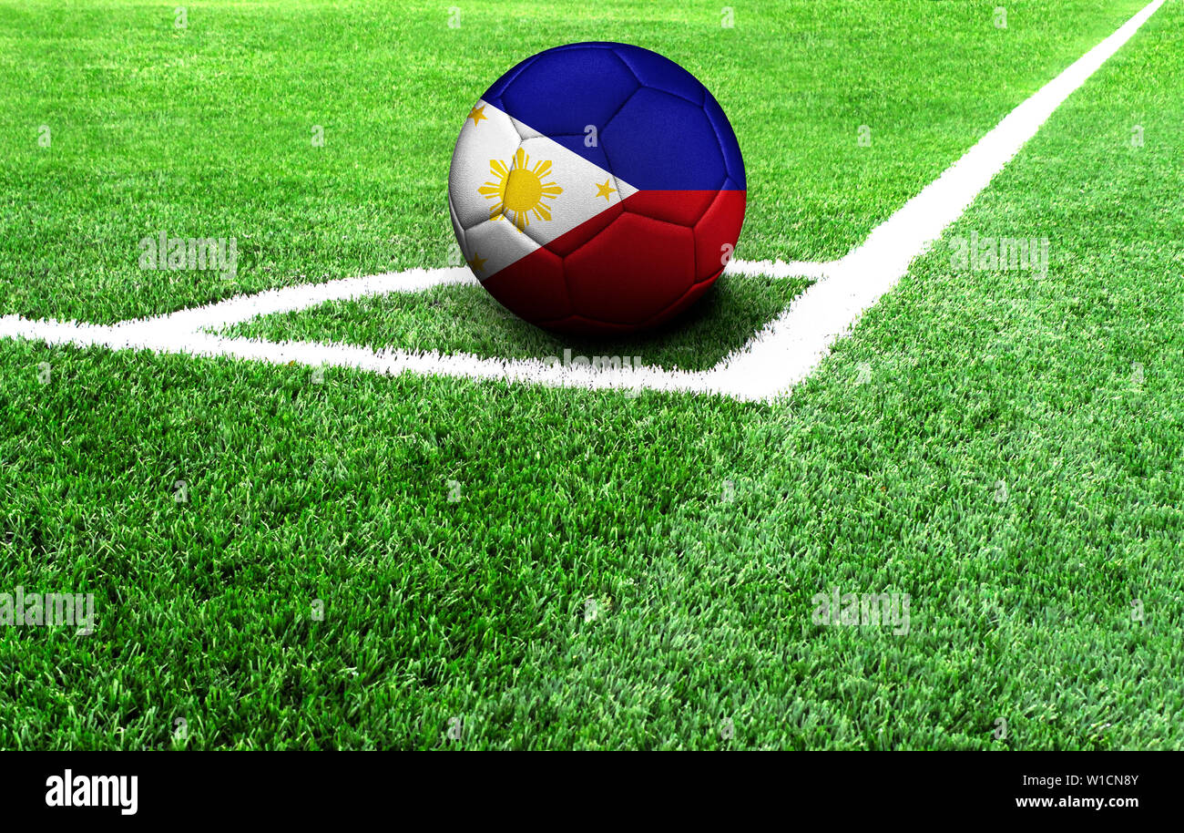 Philippines flag soccer ball background hi-res stock photography and ...