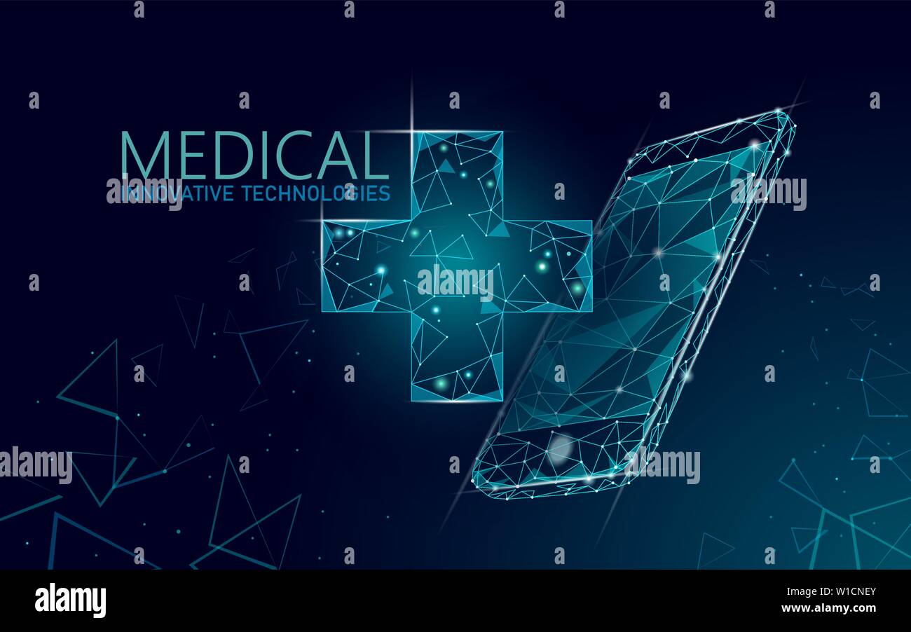 Medical cross symbol doctor online concept. Medical consultation app ...