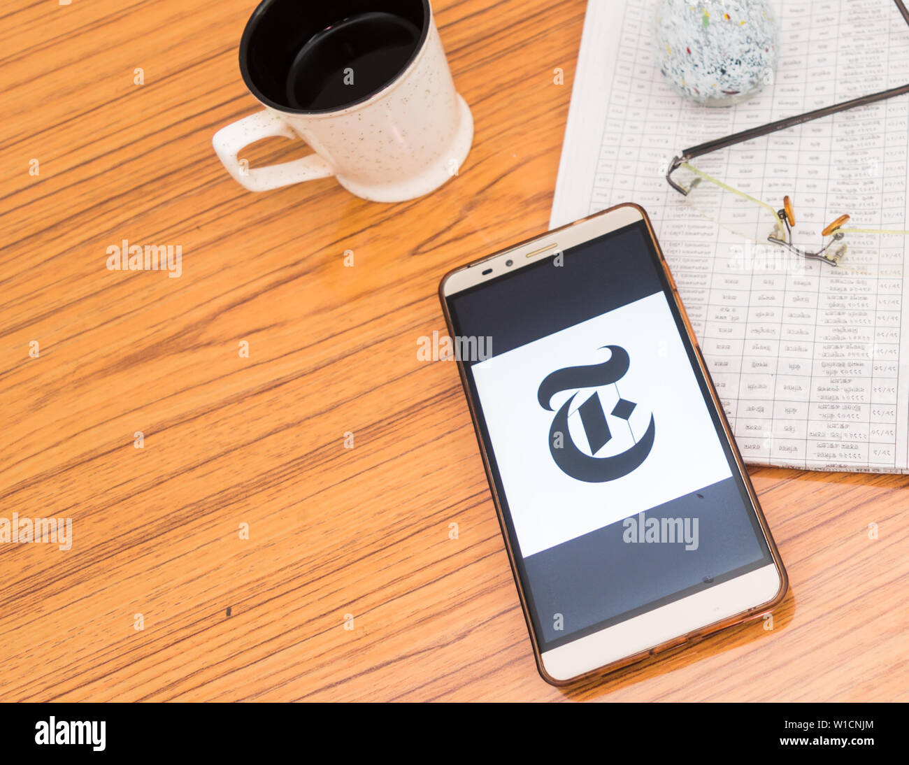 Newspaper times of india hi-res stock photography and images - Alamy