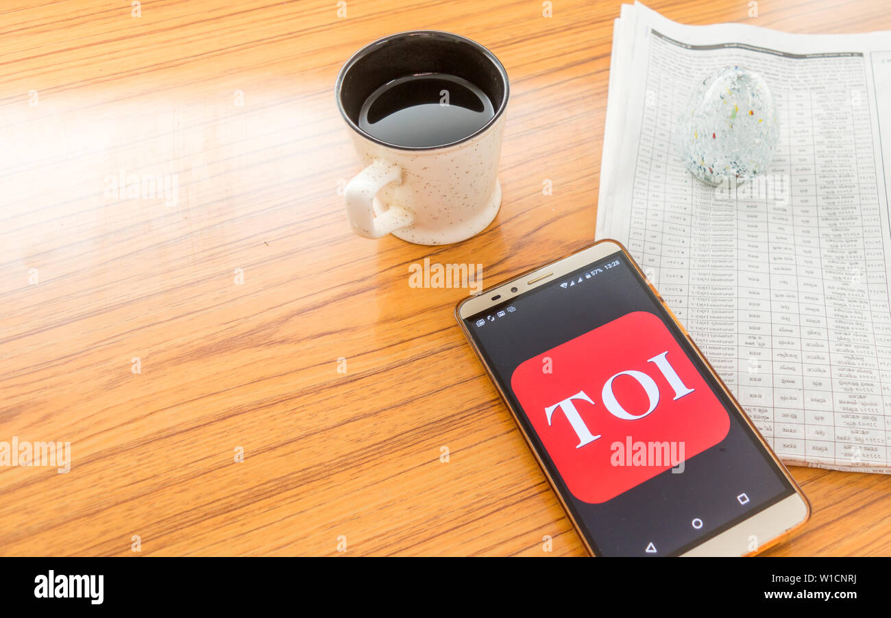 The times of india newspaper hi-res stock photography and images - Alamy