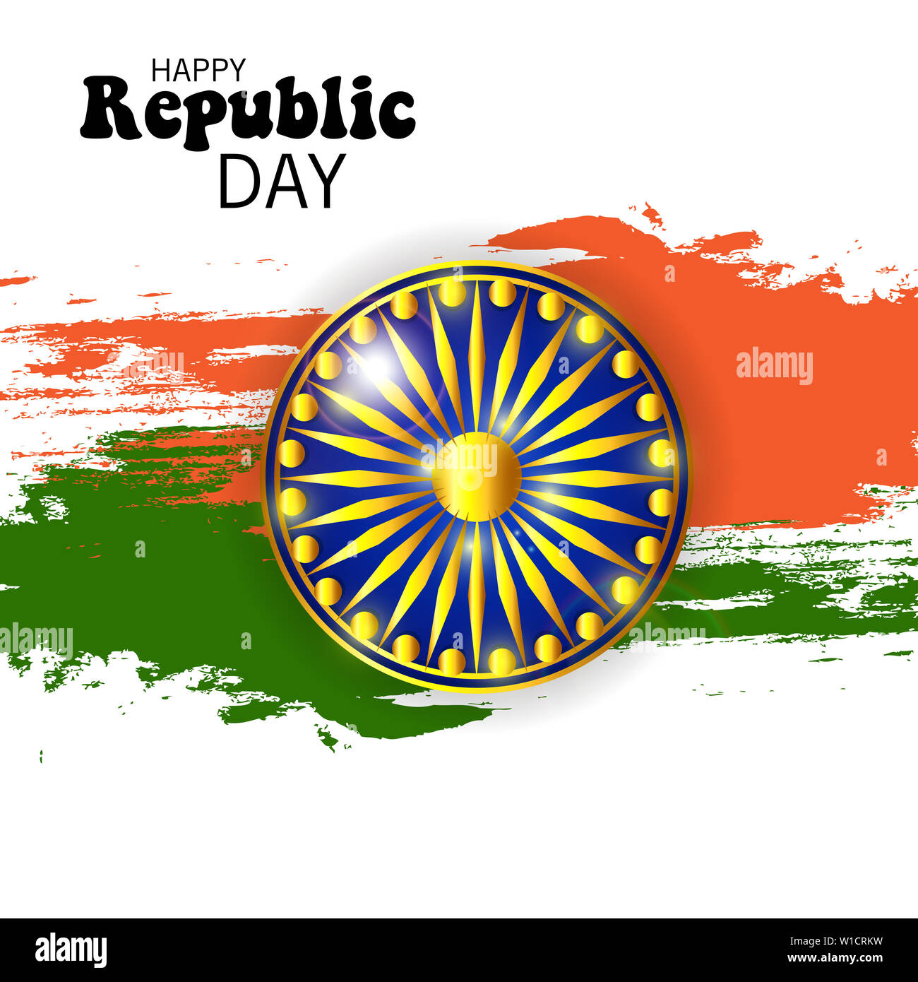 Vector illustration of happy republic day of india celebrate 26 january ...