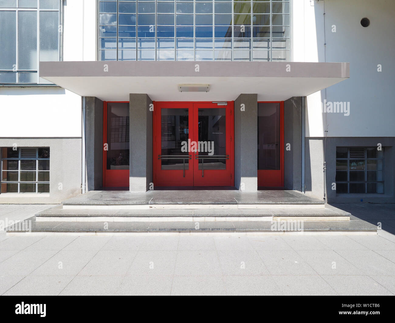 The bauhaus school in dessau designed by gropius in 1925 hi-res stock ...