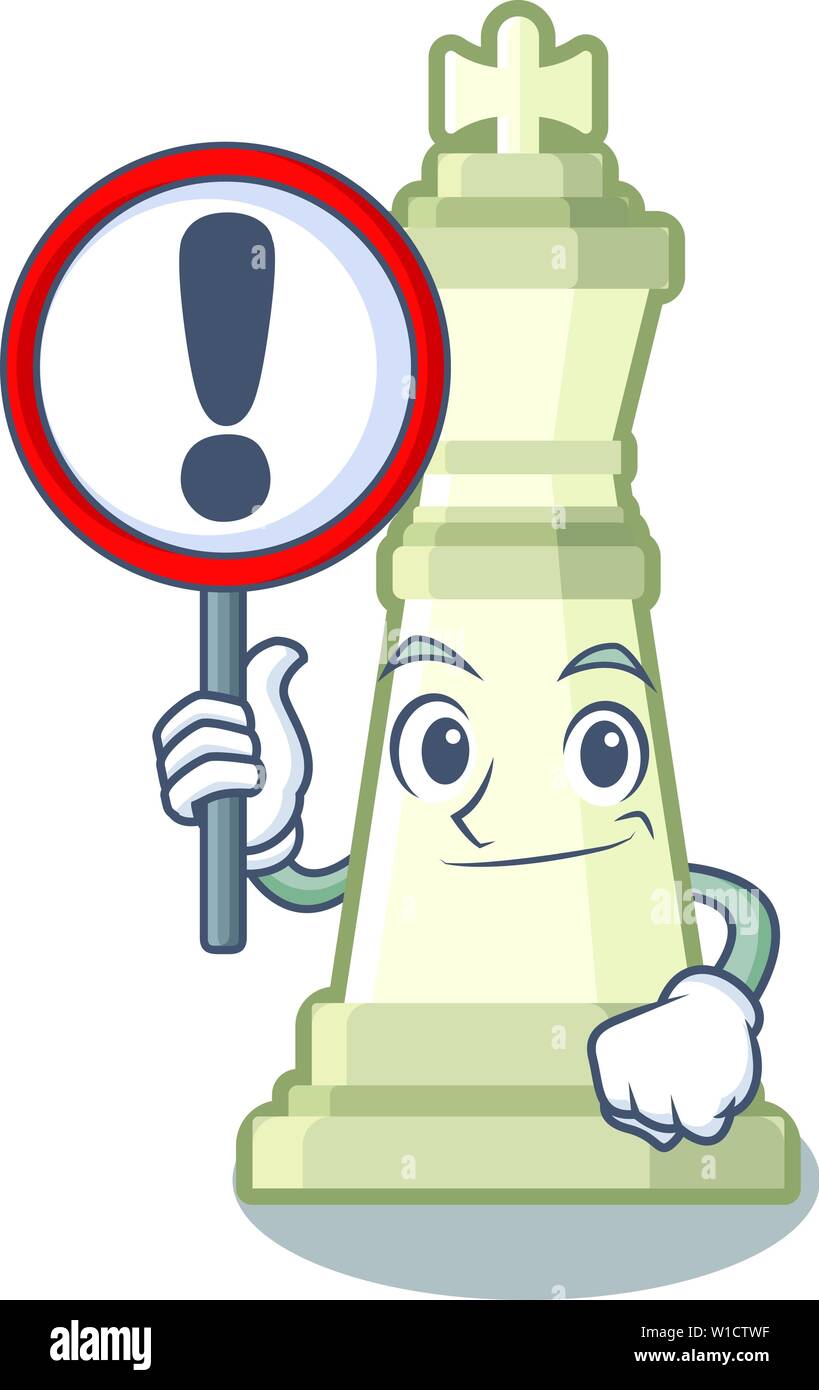 With sign chess king isolated in the character Stock Vector Image & Art ...