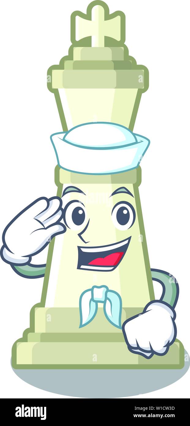 Sailor chess king isolated in the character Stock Vector Image & Art ...