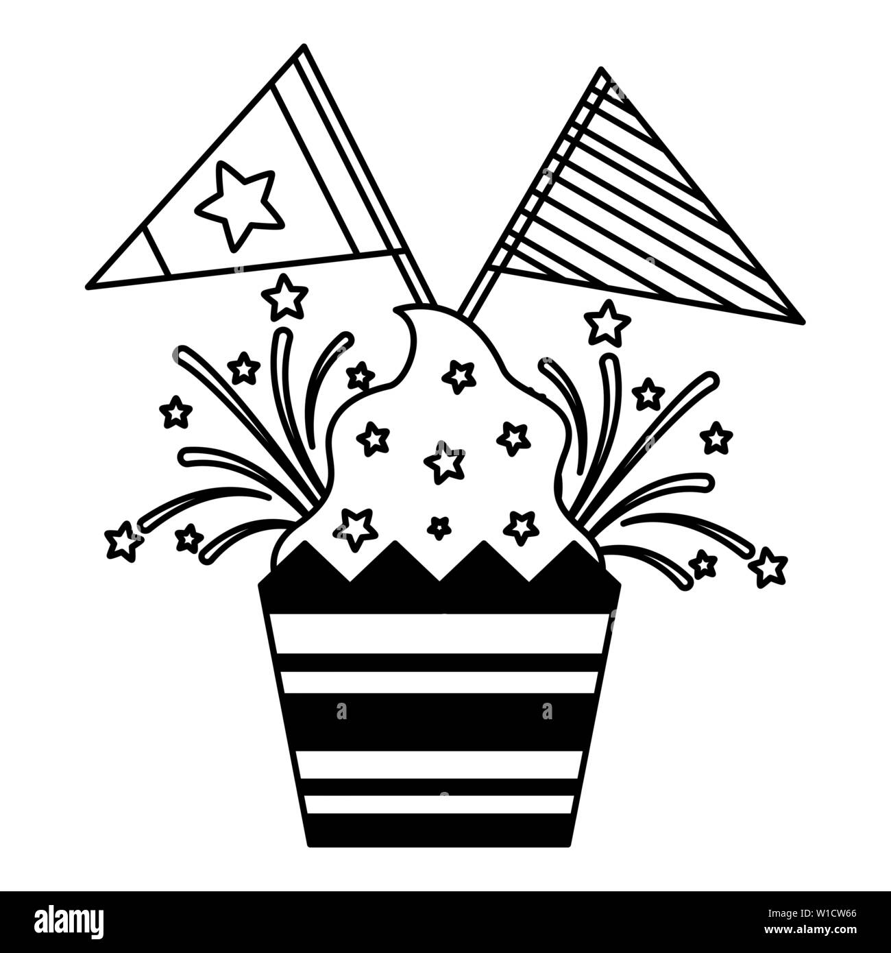 4th Of July Black And White Clip Art
