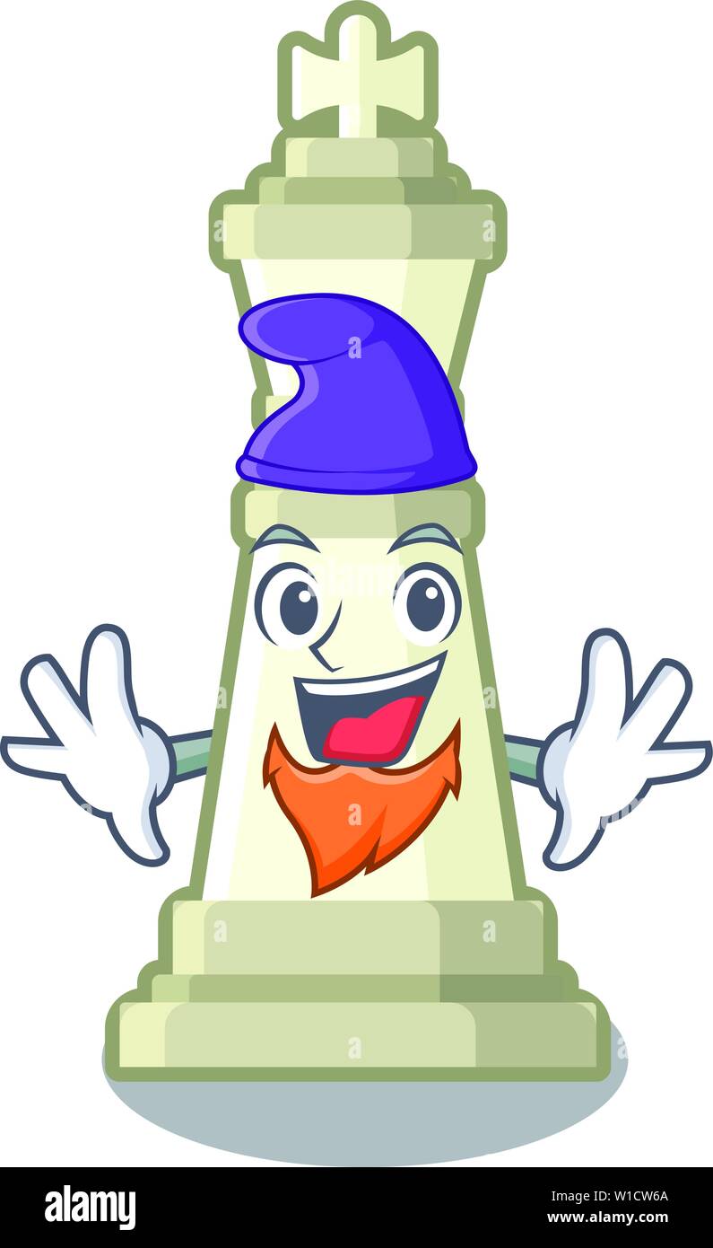 Elf chess king isolated in the character Stock Vector Image & Art - Alamy