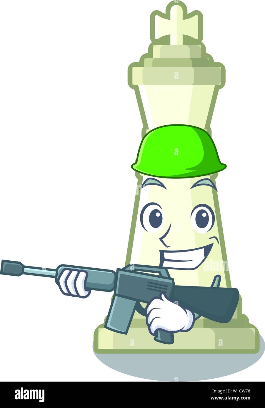 Army chess king isolated in the character Stock Vector Image & Art - Alamy