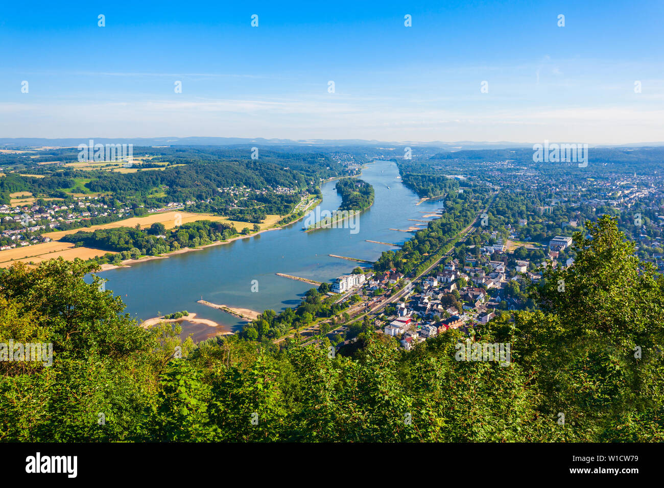 Bonn city suburb aerial panoramic view in Germany Stock Photo - Alamy
